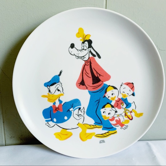 Disney | Dining | Disney Vintage 96s Plate Bowl Kid Eatery 4pc Set ...